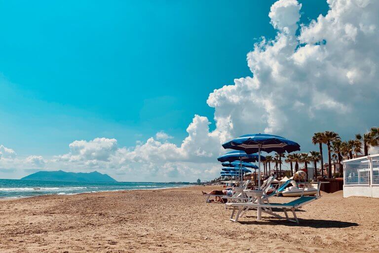 Terracina aan de Tyrreense Zee in de regio Lazio